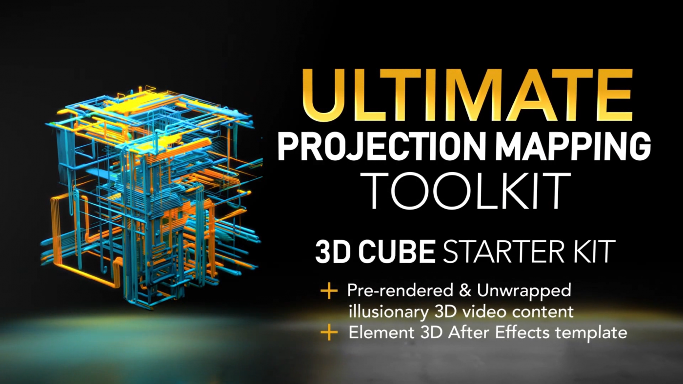 video projection mapping loops bundle for cubes Box Mapping Pack V1