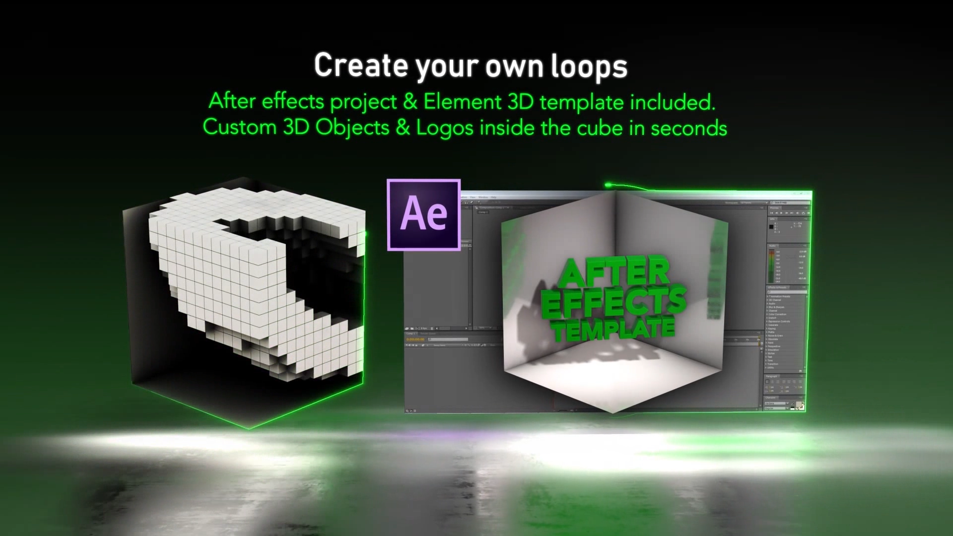 video projection mapping loops bundle for cubes Box Mapping Pack V1