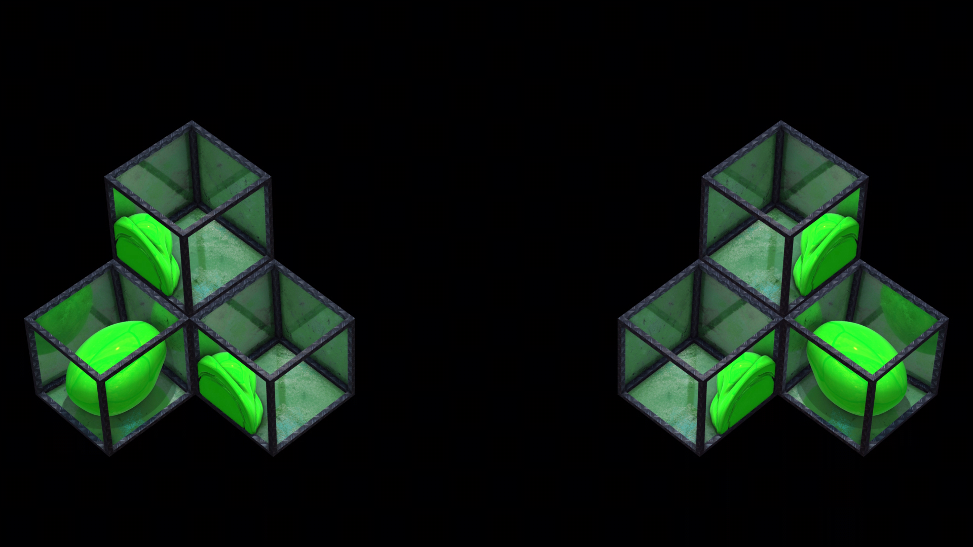 Projection Mapping Loops for Cubes - 4K, Pixelmapped, Ready to project.