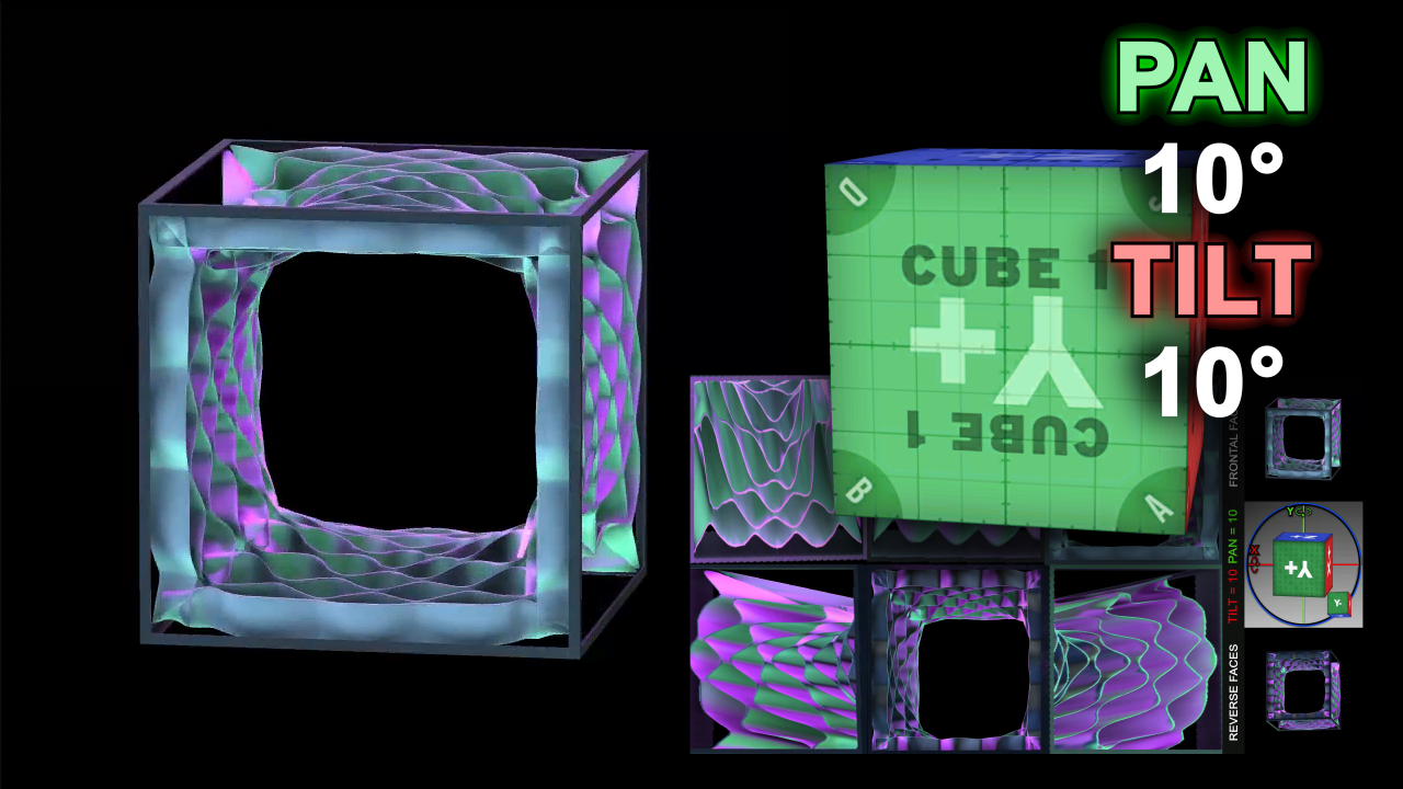 Projection Mapping Loops for Cubes - 4K, Pixelmapped, Ready to project.
