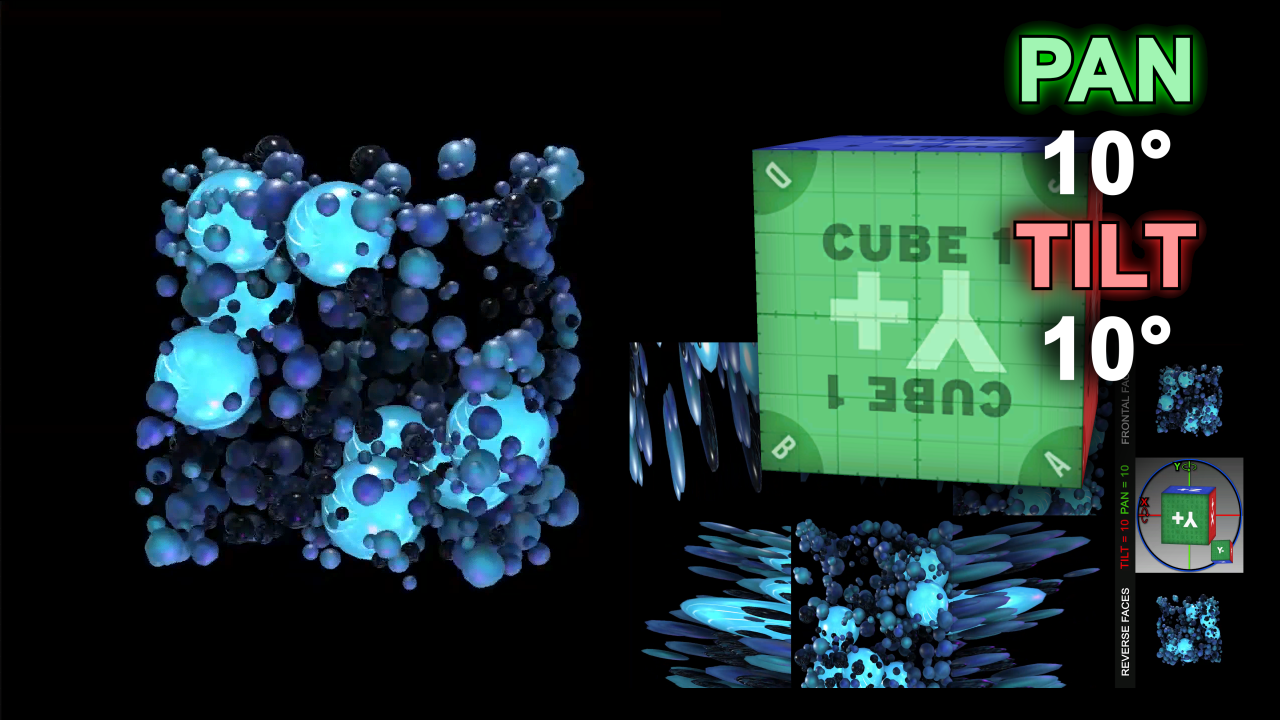 Projection Mapping Loops for Cubes - 4K, Pixelmapped, Ready to project.