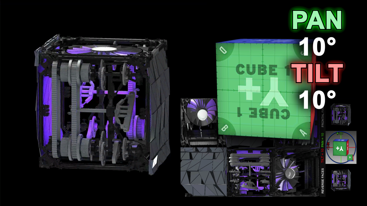 Projection Mapping Loops for Cubes - 4K, Pixelmapped, Ready to project.