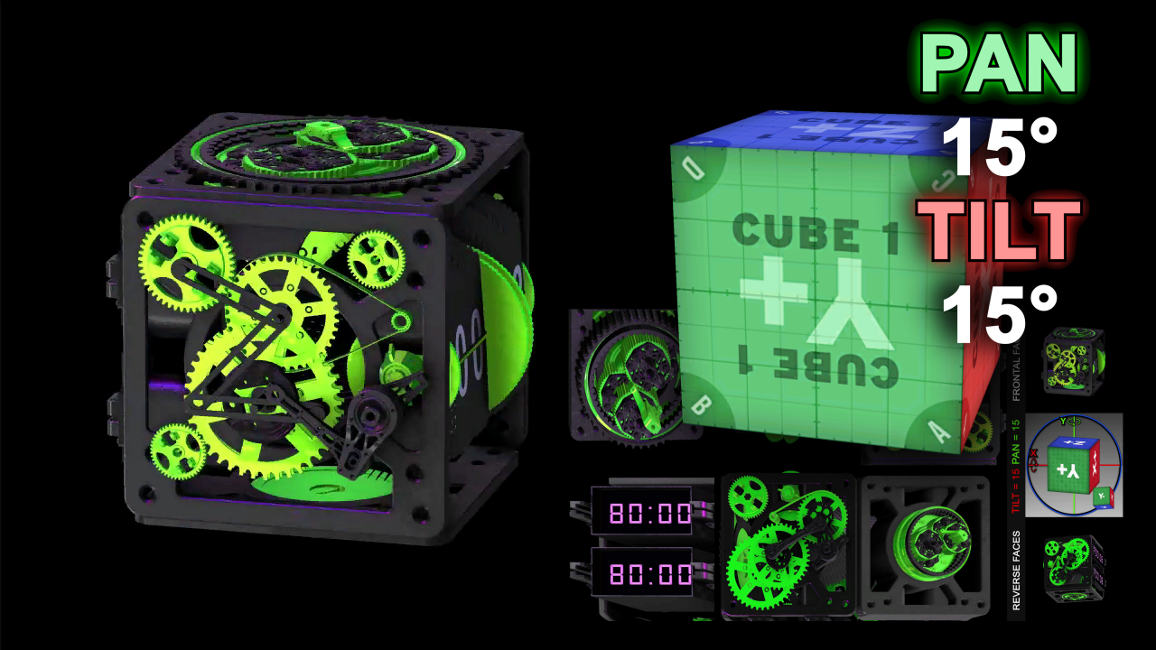 Projection Mapping Loops for Cubes - 4K, Pixelmapped, Ready to project.