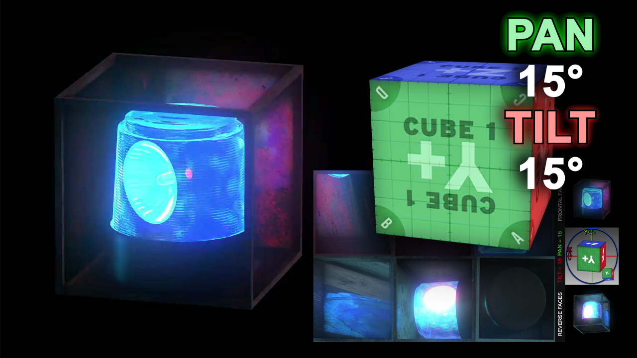 Projection Mapping Loops for Cubes - 4K, Pixelmapped, Ready to project.