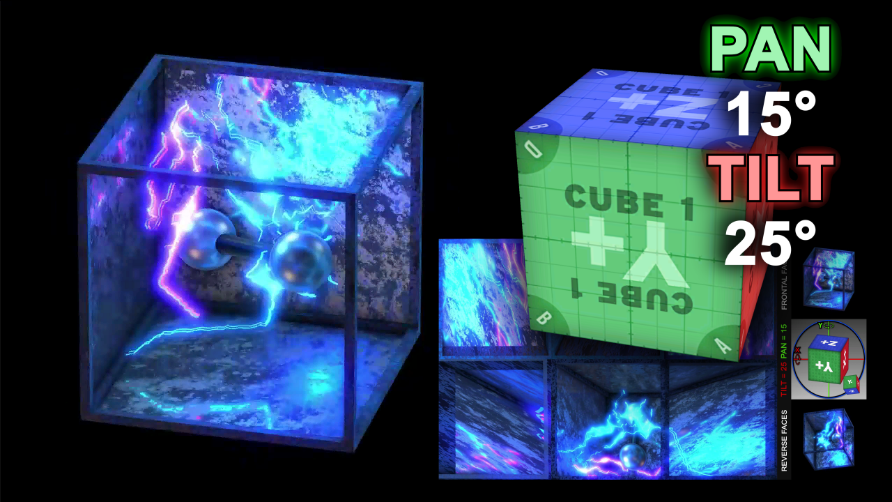Projection Mapping Loops for Cubes - 4K, Pixelmapped, Ready to project.