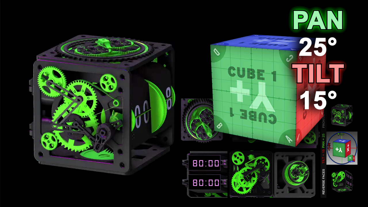 Projection Mapping Loops for Cubes - 4K, Pixelmapped, Ready to project.