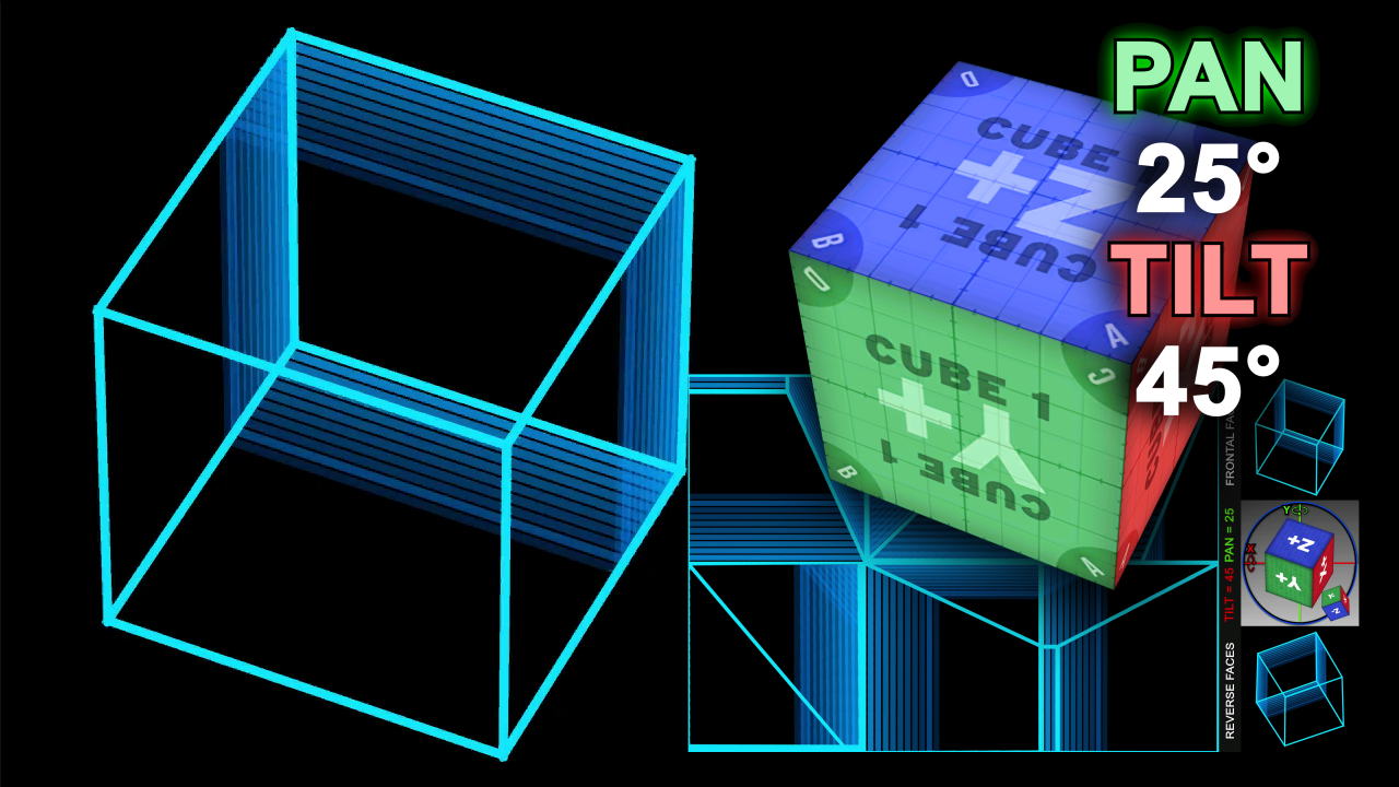 Projection Mapping Loops for Cubes - 4K, Pixelmapped, Ready to project.