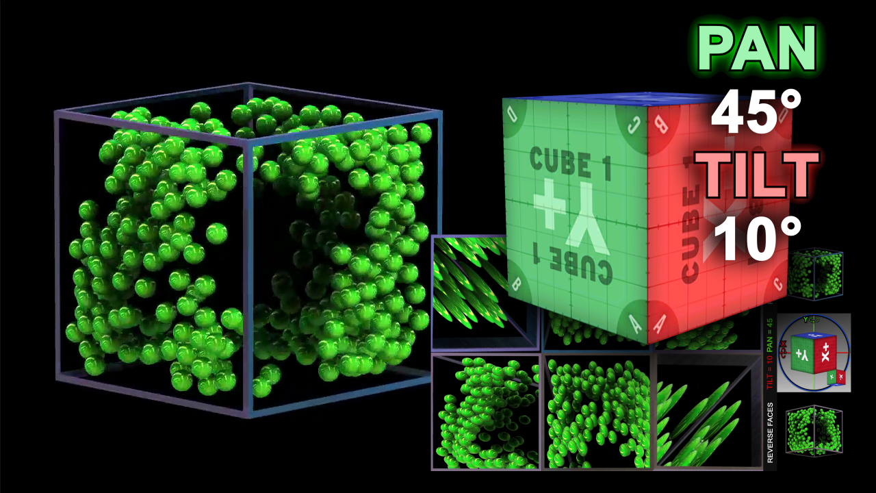 Projection Mapping Loops for Cubes - 4K, Pixelmapped, Ready to project.