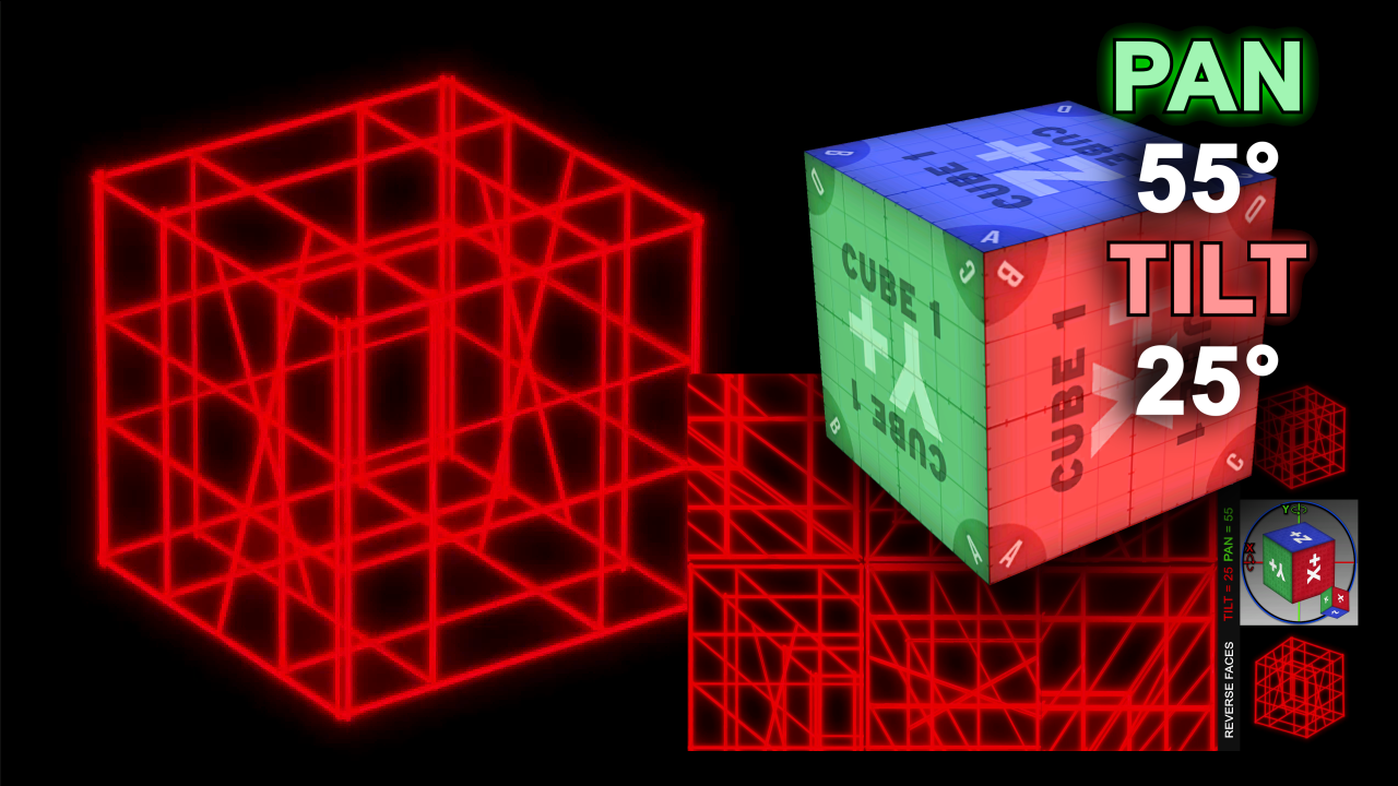 Projection Mapping Loops for Cubes - 4K, Pixelmapped, Ready to project.