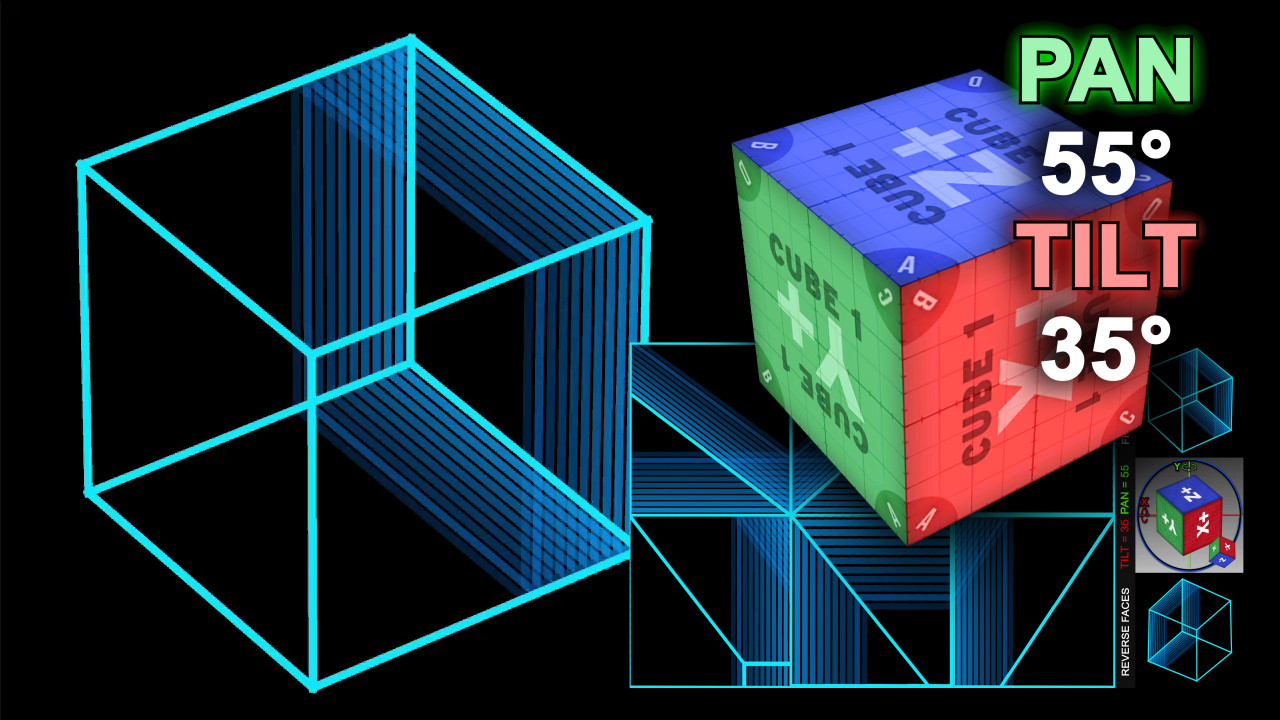 Projection Mapping Loops for Cubes - 4K, Pixelmapped, Ready to project.