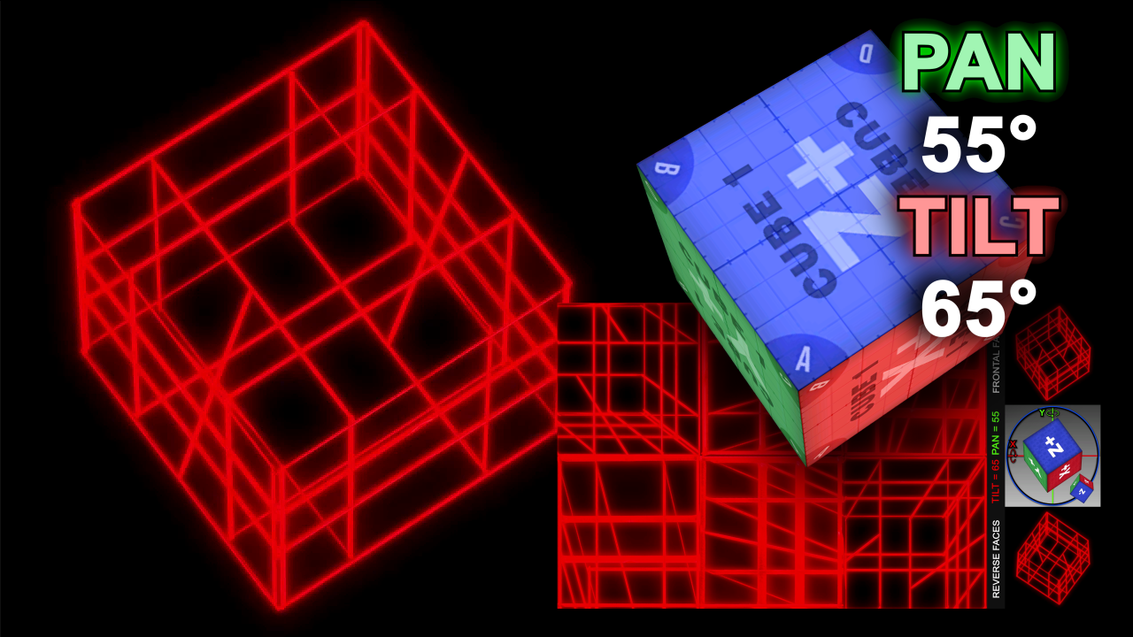 Projection Mapping Loops for Cubes - 4K, Pixelmapped, Ready to project.