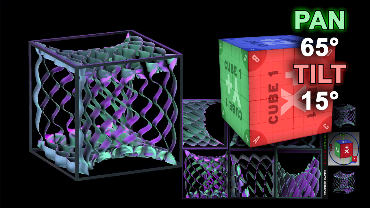 Projection Mapping Loops for Cubes - 4K, Pixelmapped, Ready to project.