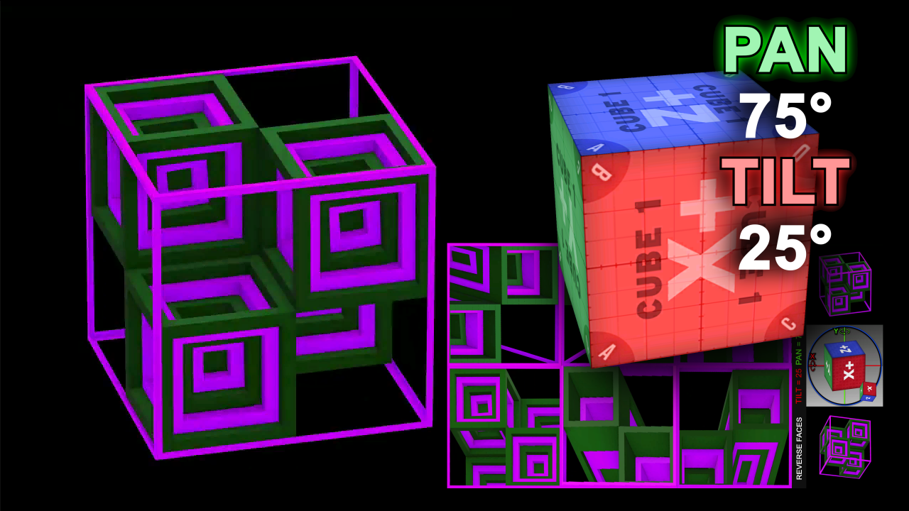 Projection Mapping Loops for Cubes - 4K, Pixelmapped, Ready to project.