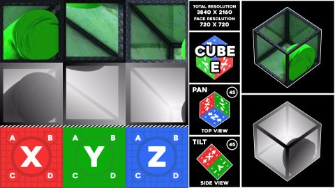 Projection Mapping Loops for Cubes - 4K, Pixelmapped, Ready to project.